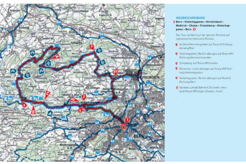 Velotourenführer «VELOLAND BERN»: 35 Touren im Kanton Bern